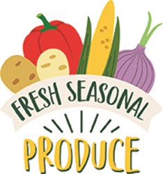 Vegetable Banner Fresh Seasonal Produce Vector Illustration ...