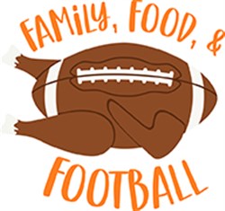 Family Food Football Vector Illustration | AnnTheGran.com