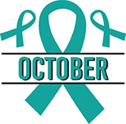 October Awareness Ribbon Vector Illustration | AnnTheGran.com