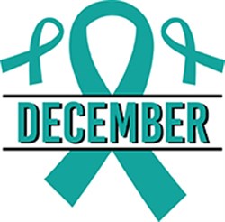 December Awareness Ribbon Vector Illustration | AnnTheGran.com