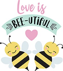 Love Is Bee-utiful Vector Illustration | AnnTheGran.com