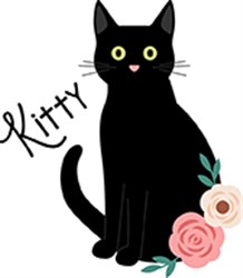 Kitty Vector Illustration | AnnTheGran.com