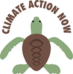 Climate Action Now Tutle Vector Illustration | AnnTheGran.com