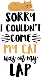Sorry Couldn't Come Vector Illustration | AnnTheGran.com