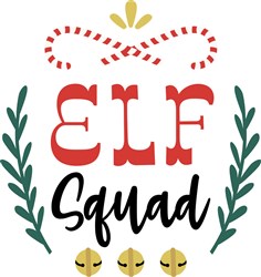 Christmas Elf Squad Seal Crest Badge Vector Illustration | AnnTheGran.com
