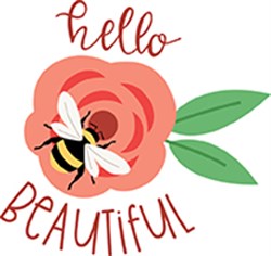 Hello Beautiful Vector Illustration | AnnTheGran.com