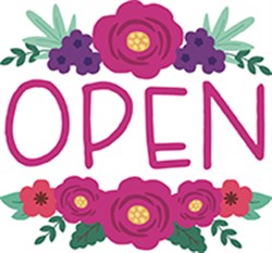 Floral Open Vector Illustration | AnnTheGran.com