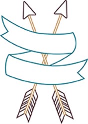 Arrow Banner Outline Vector Illustration | AnnTheGran.com