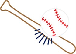 Baseball Outline Vector Illustration | AnnTheGran.com