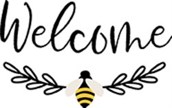 Honey Bee Welcome Vector Illustration | AnnTheGran.com