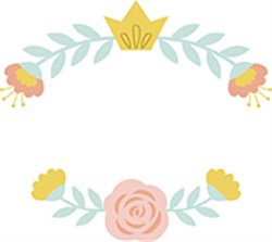 Princess Flowers Vector Illustration | AnnTheGran.com