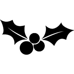 Holly Silhouette SVG file - SVG cut files.com | AnnTheGran.com