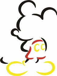 Mickey Mouse Outline SVG file - SVG cut files.com | AnnTheGran.com