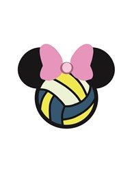 Minnie Mouse Volleyball SVG file - SVG cut files.com | AnnTheGran.com