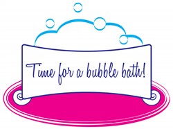 Time For Bubble Bath Vector Illustration | AnnTheGran.com