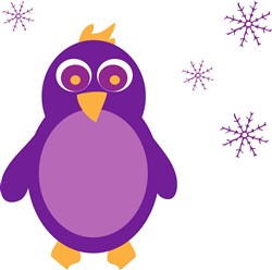 Snow Penguin Vector Illustration | AnnTheGran.com
