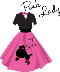 Pink Lady Vector Illustration | AnnTheGran.com