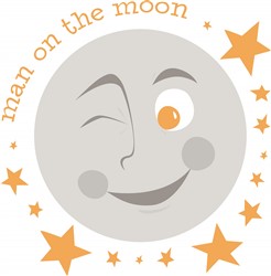 Man On Moon Vector Illustration | AnnTheGran.com