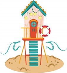 Beach Shack Vector Illustration | AnnTheGran.com