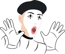 Mime Vector Illustration | AnnTheGran.com