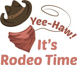 Rodeo Time Vector Illustration | AnnTheGran.com