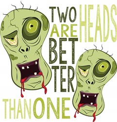 Two Heads Vector Illustration | AnnTheGran.com