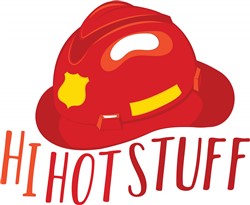 Hi Hot Stuff Vector Illustration | AnnTheGran.com