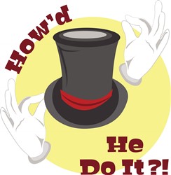 Howd He Do It Vector Illustration | AnnTheGran.com