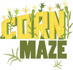 Corn Maze Vector Illustration | AnnTheGran