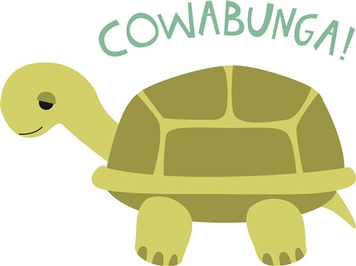 Cowabunga Vector Illustration | AnnTheGran