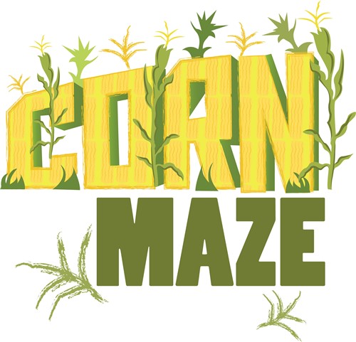 Corn Maze Vector Illustration | AnnTheGran