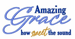 Amazing Grace Embroidery Design | AnnTheGran.com
