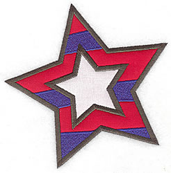 Star Applique Embroidery Design | AnnTheGran.com