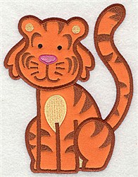 Tiger Applique Embroidery Design | AnnTheGran.com