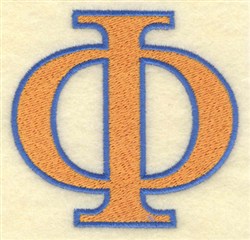 Phi Large Embroidery Design | AnnTheGran.com