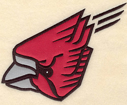 Cardinal Med Applique Embroidery Design | AnnTheGran.com
