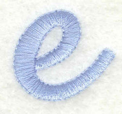 Lowercase Fancy e Embroidery Design | AnnTheGran.com