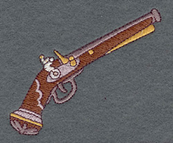 Musket Embroidery Design | AnnTheGran.com