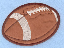 Football Applique Embroidery Design | AnnTheGran.com