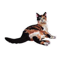 Calico Cat Embroidery Design | AnnTheGran.com