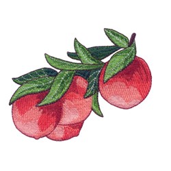 Peaches Embroidery Design | AnnTheGran.com