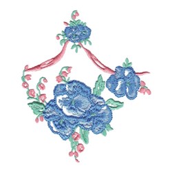 Heirloom Pansies Embroidery Design | AnnTheGran.com
