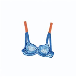Blue Bra Embroidery Design | AnnTheGran.com