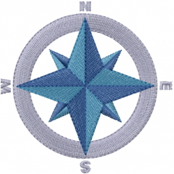 Compass Embroidery Design | AnnTheGran.com
