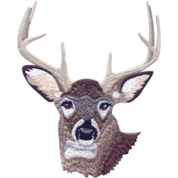 Majestic Buck Head Embroidery Design | AnnTheGran.com