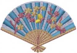 Japanese Fan Embroidery Design | AnnTheGran.com