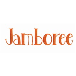 Jamboree Text Embroidery Design | AnnTheGran.com