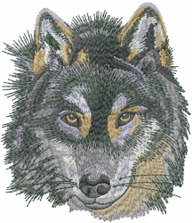 Wild Wolf Embroidery Design | AnnTheGran.com