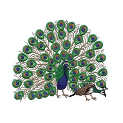 Peacocks Embroidery Design | AnnTheGran.com