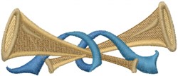 Trumpets Embroidery Design | AnnTheGran.com